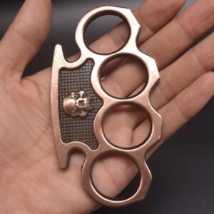 Skull Knuckle Duster Four-Finger Ring Legal Martial Arts Defense Tool ...